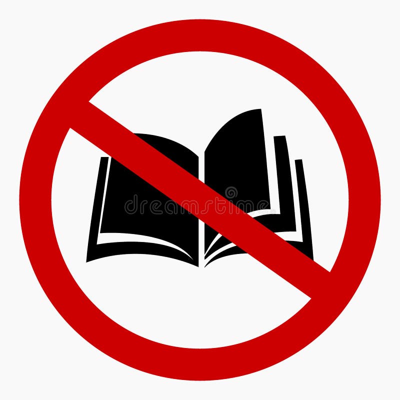 Book ban stock illustration. Illustration of open, sign - 259668164