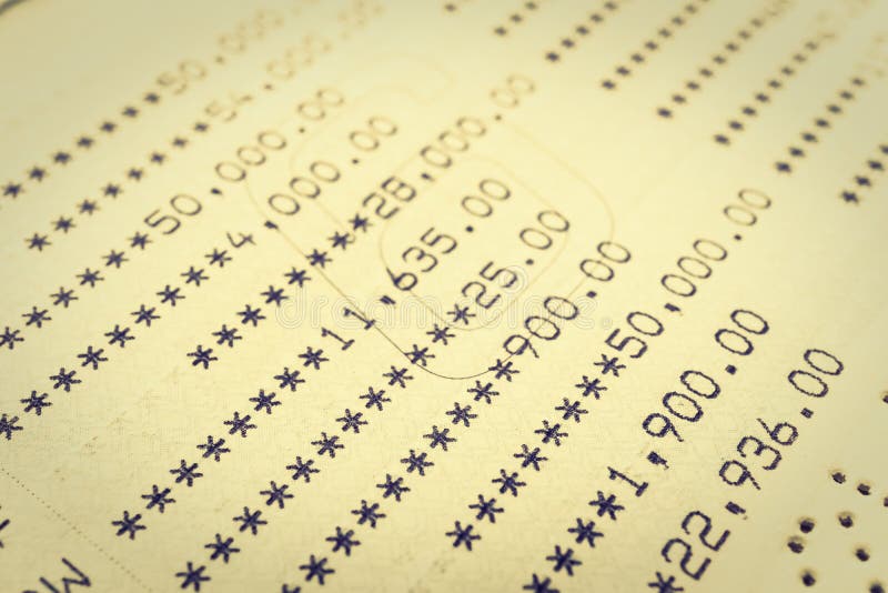 Book Bank Statement Account Stock Photo - Image of accounting ...