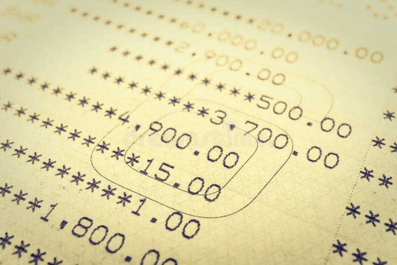 Book Bank Statement Account Stock Image - Image of banking, savings ...