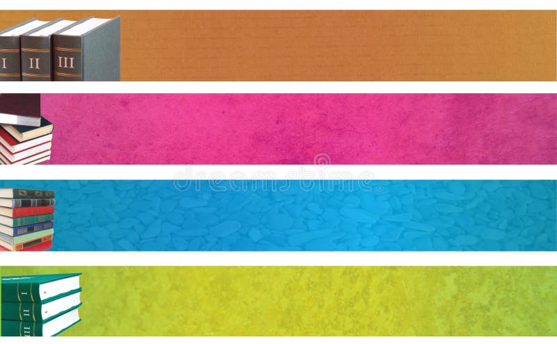 Book banners stock photo. Image of education, media, color - 16050712
