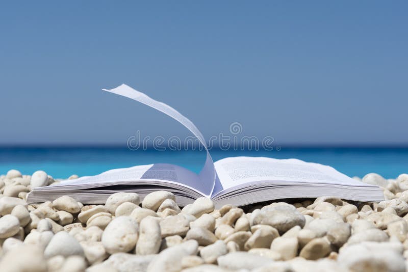 Book on the beach stock image. Image of holiday, life - 67491459