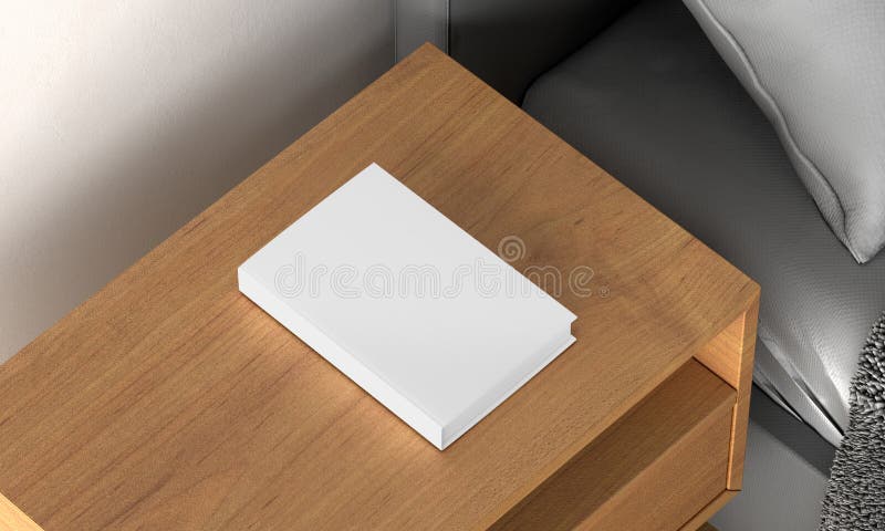 Book on the Bedside Table Mockup Stock Image - Image of relaxation ...