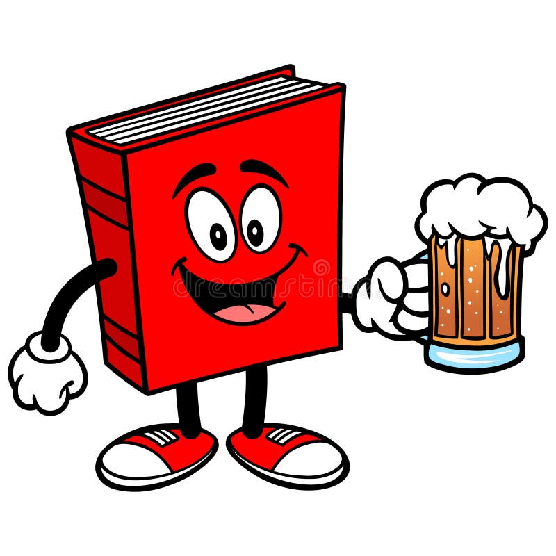 Book with Beer stock vector. Illustration of standing - 53674765