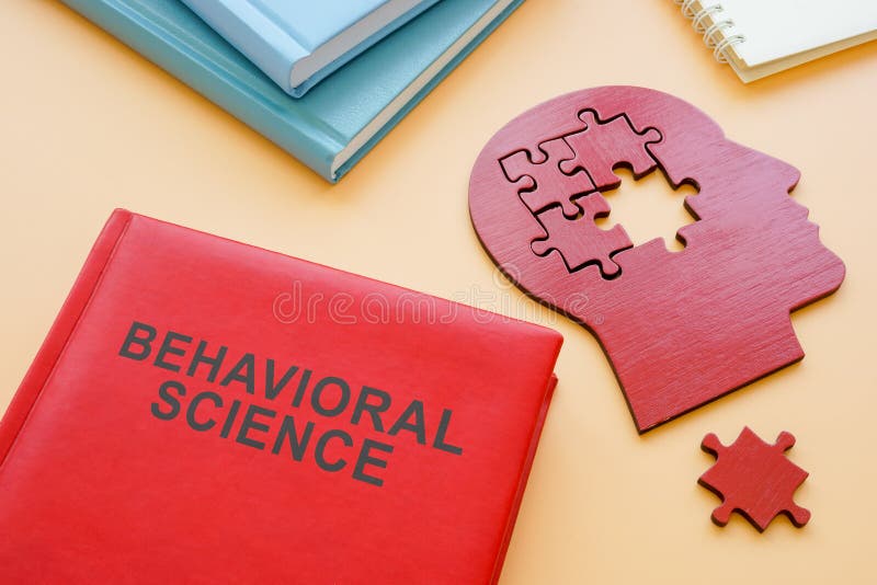 Book Behavioral Science and Head Shape with Puzzles. Stock Image ...