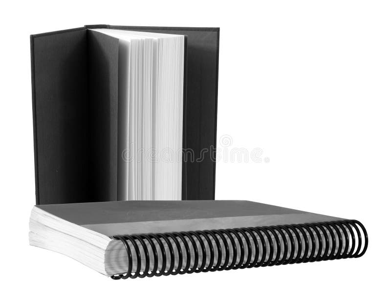 Book and Binder on a White Background Stock Image - Image of binder ...