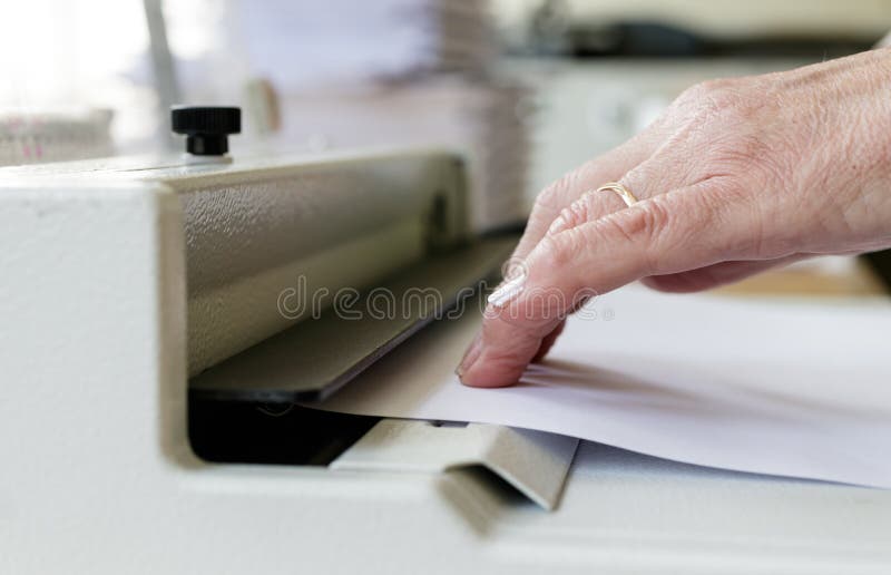 Binding machine. stock image. Image of production, bindings - 153381201
