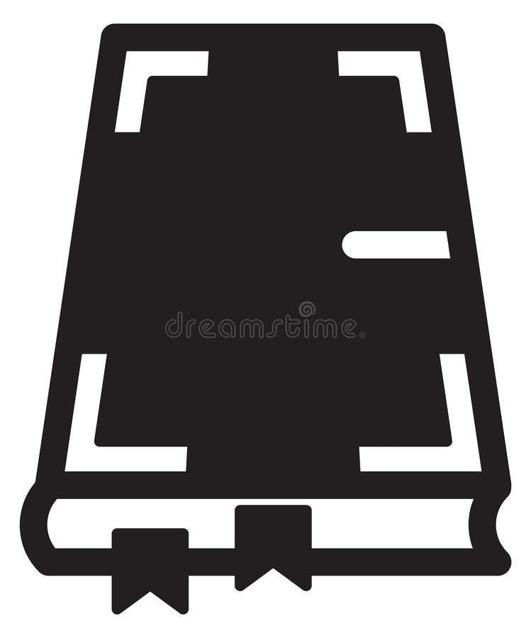 Book Black Icon. Library Symbol Stock Vector - Illustration of document ...