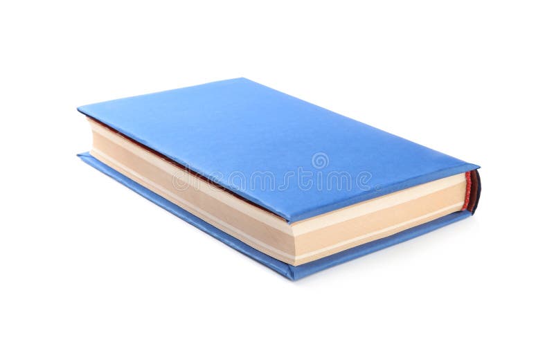 Book with Blank Blue Cover Isolated Stock Photo - Image of aged, empty ...