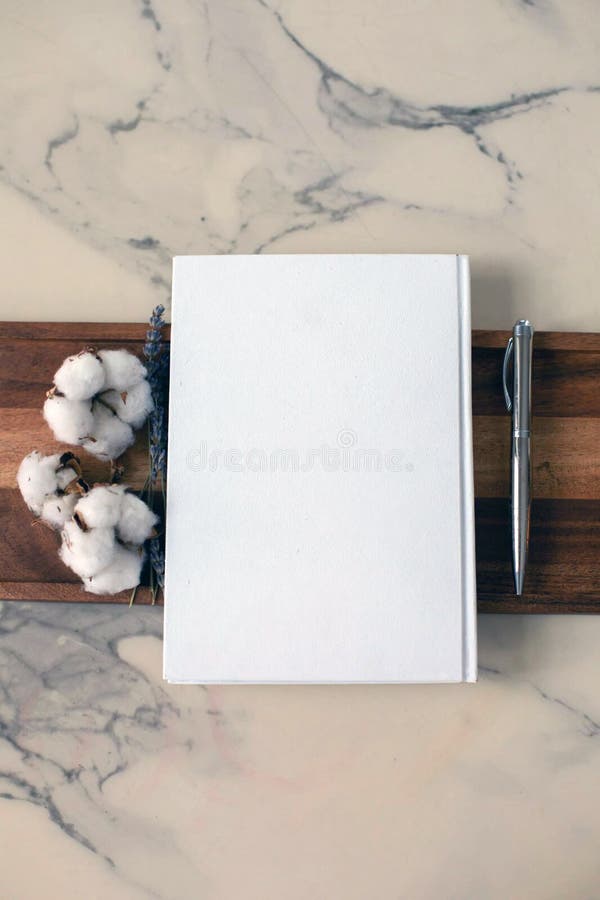 A Book with a Blank Empty Cover Mockup Template Stock Photo - Image of ...