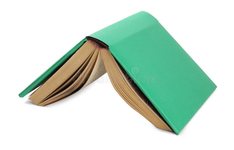 Book with Blank Green Cover Isolated Stock Photo - Image of science ...