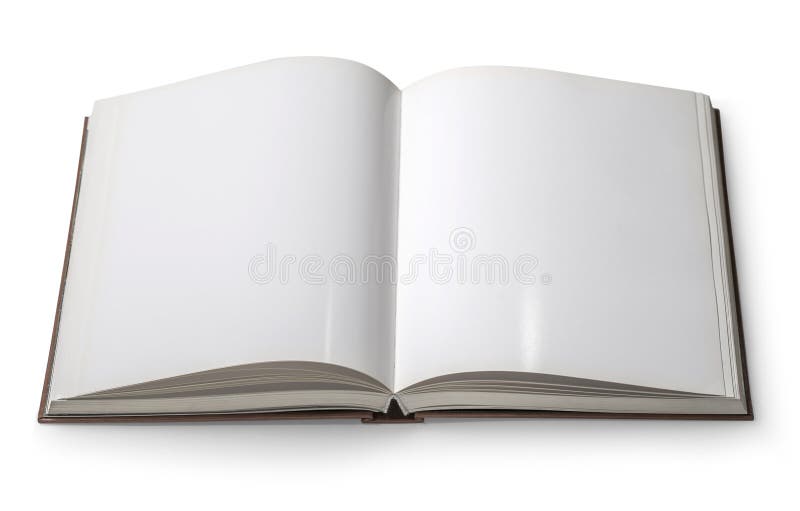 Book with blank page stock image. Image of paper, empty - 261456765