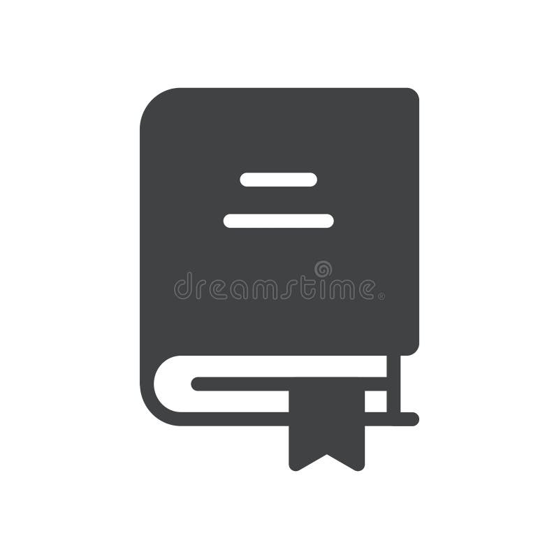 Book with Bookmark Icon Simple Vector Symbol Stock Vector ...