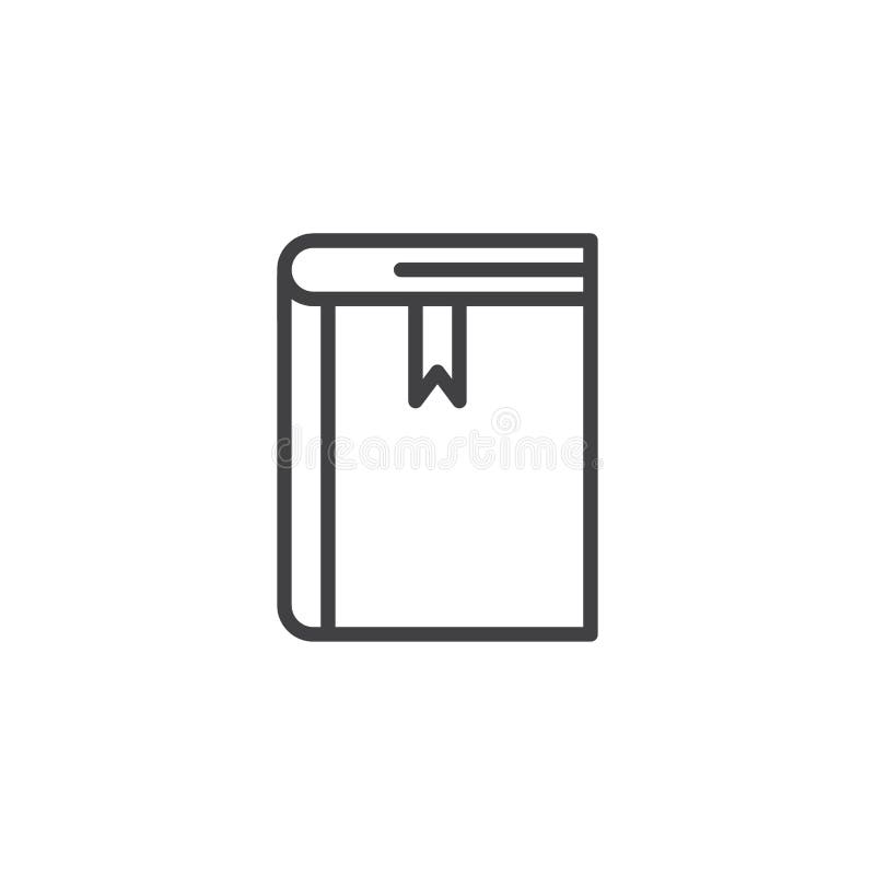 Bookmark outline icon stock vector. Illustration of outline - 121309776