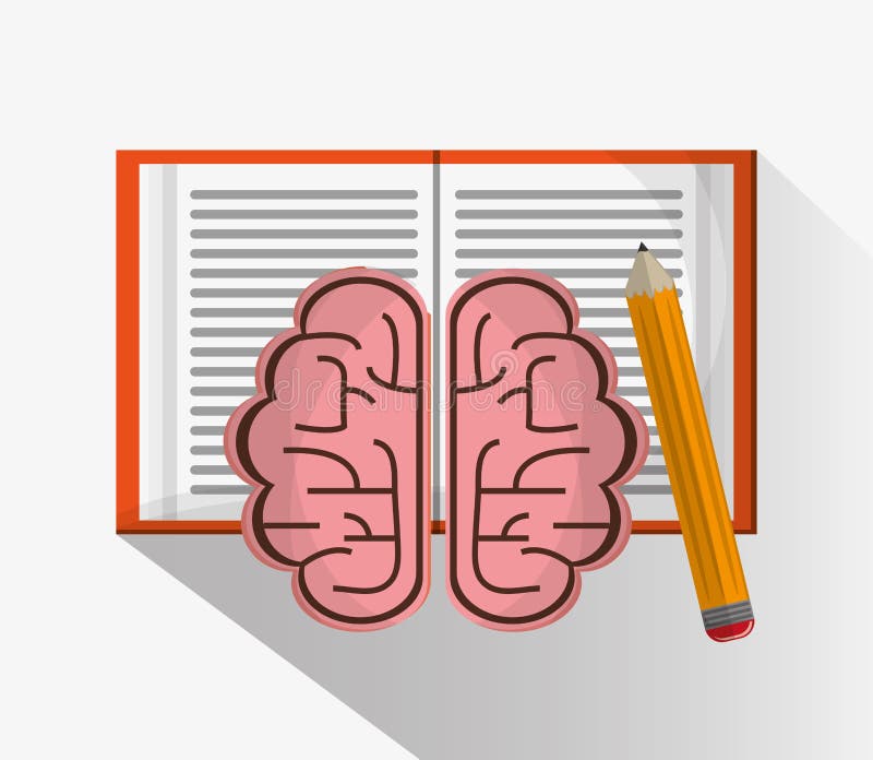 Book and Brain Logo Design. Stock Vector - Illustration of logo ...