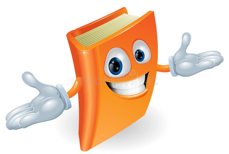 Book Cartoon Character Mascot Stock Vector - Illustration of grin ...