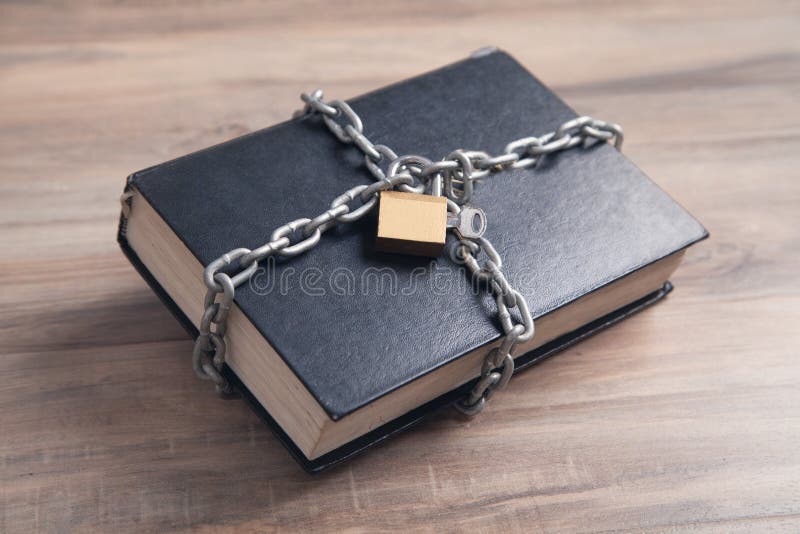 Padlock and Book. Information Security Stock Image - Image of education ...