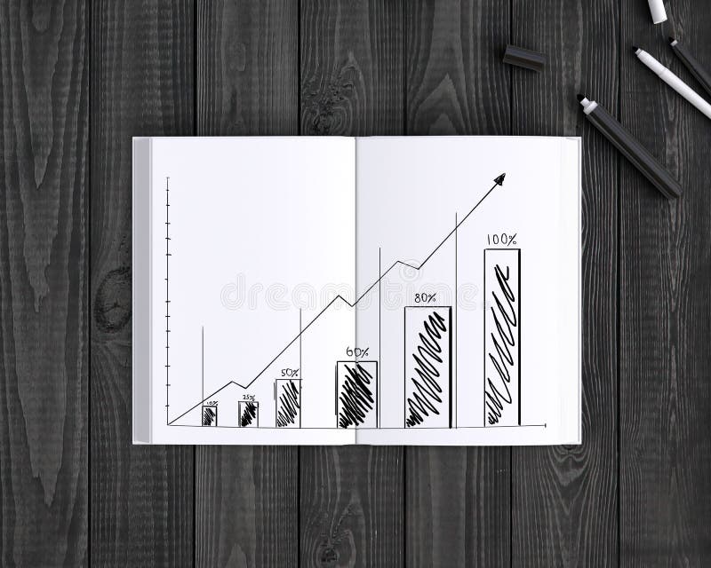 Book with chart stock photo. Image of page, notebook - 32427510