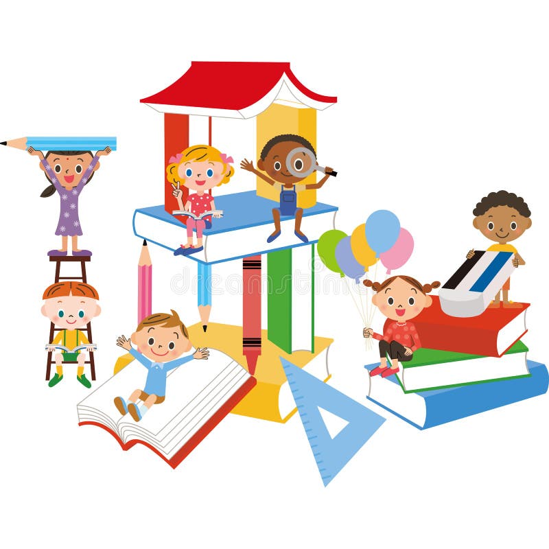 Cute Multicultural Children Heads Icons Stock Vector - Illustration of ...