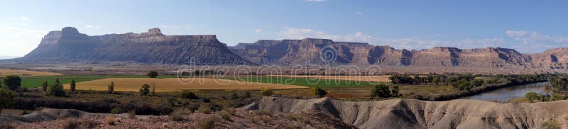 Trees by the Green River, Utah Stock Photo - Image of america, river ...