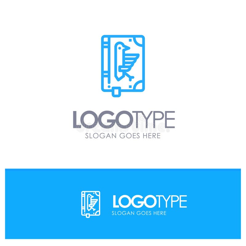 Book, Codex, Constitution, Declaration, Edict Blue Solid Logo with ...