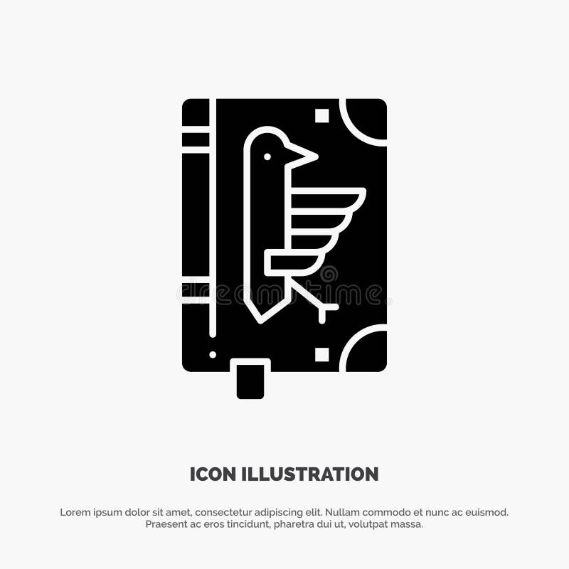 Book, Codex, Constitution, Declaration, Edict Solid Glyph Icon Vector ...