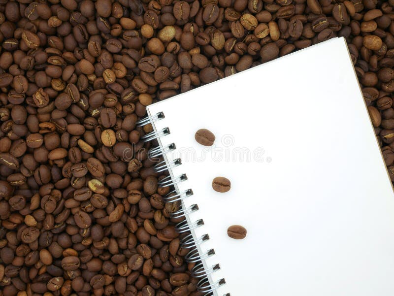 Coffee Beans and Ripped Paper Background. Copyspace for Your Text Stock ...