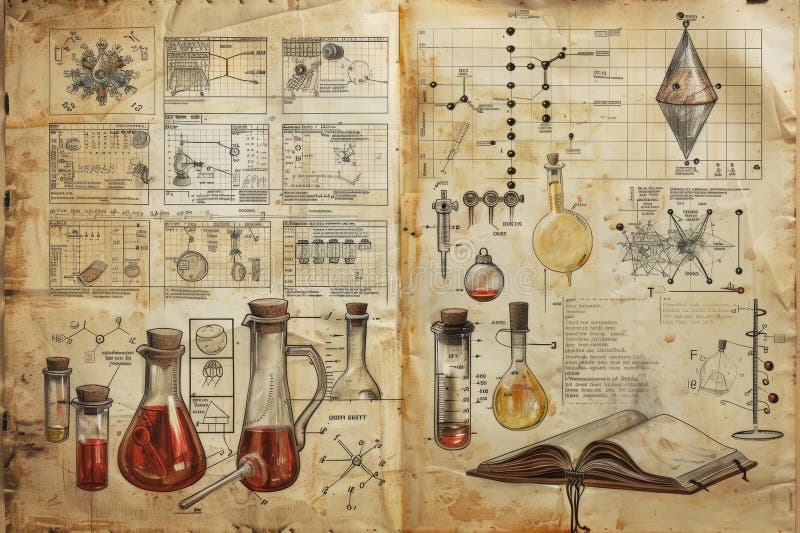 A Book with a Collection of Different Objects and Items Scattered on ...