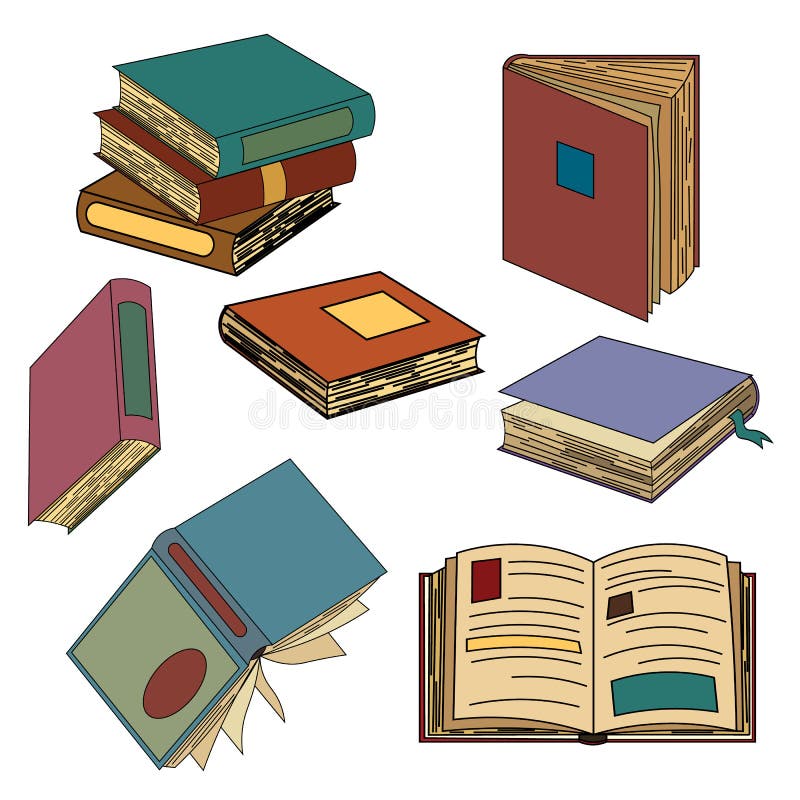 Book Collection. Vector Image of a Book. Stock Illustration ...