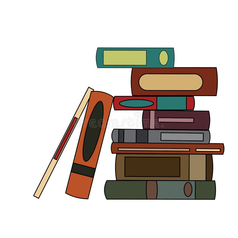 Book Collection. Vector Image of a Book Stock Illustration ...