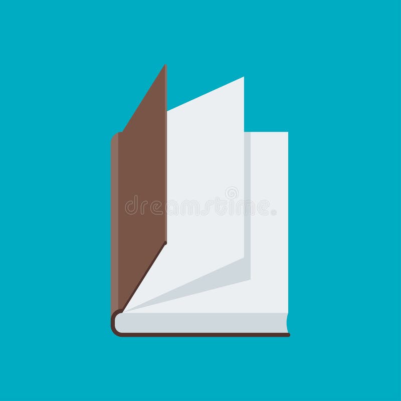 Book Color Icon on Blue. Book for Reading and Studying at School Stock ...