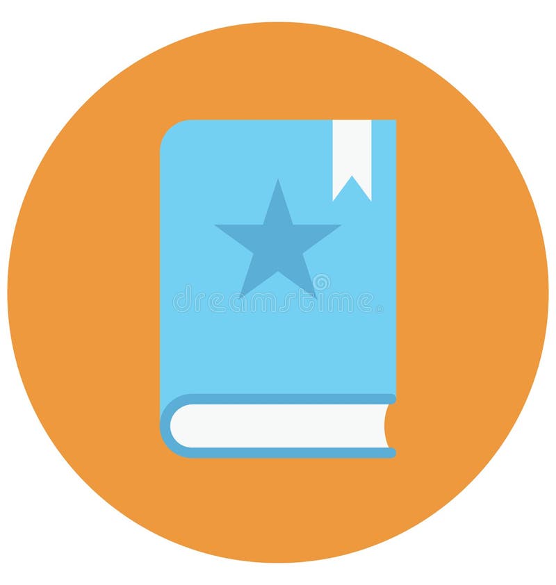 Book Color Isolated Vector Icon that Can Be Easily Modified or Edit ...