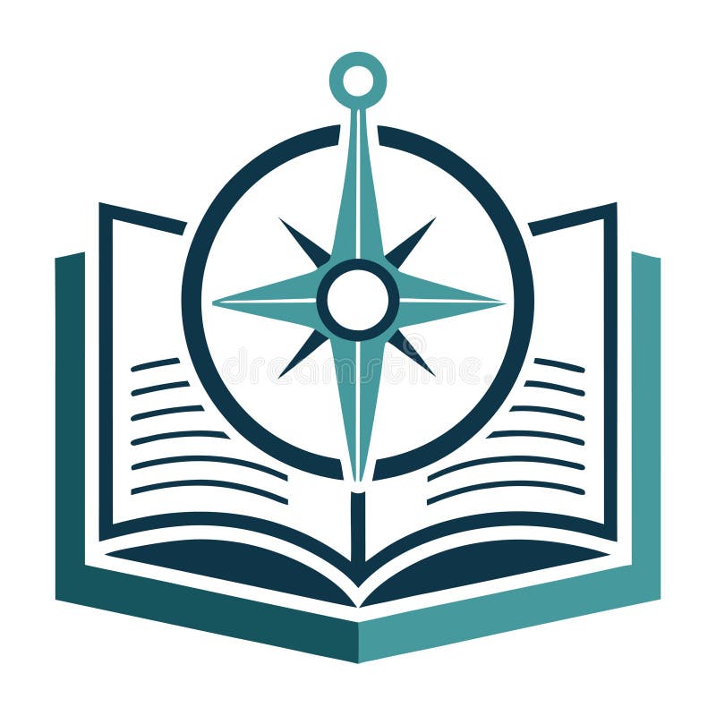 Book and Compass Logo: Exploration, Discovery, Education, Knowledge ...
