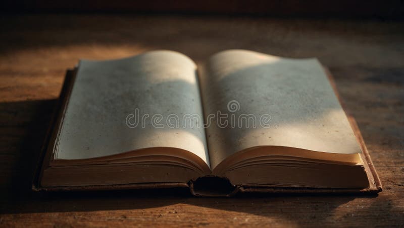 A Book with Completely Empty Pages, Representing Potential, Forgotten ...