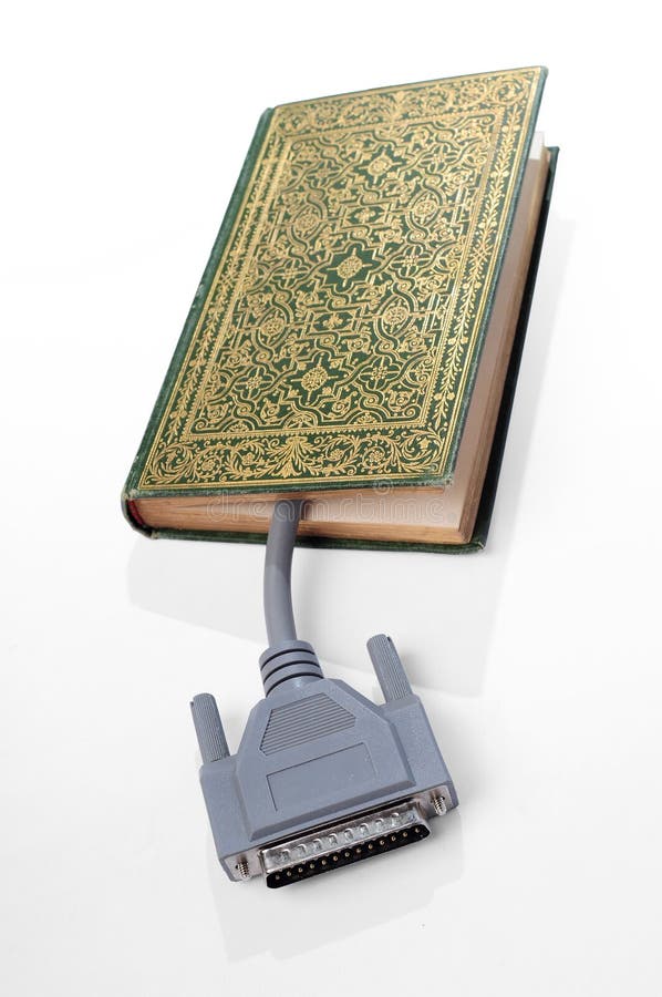 Book And Computer Cable Picture. Image: 8604742