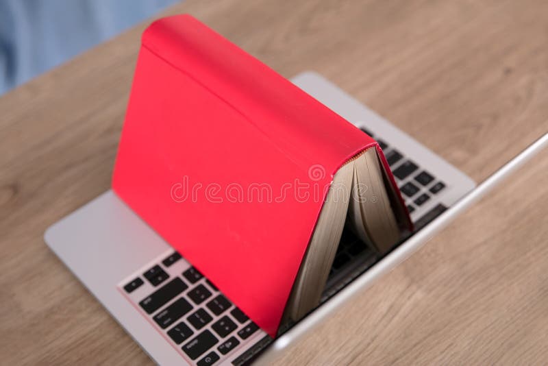 A Book on the Computer Keyboard Stock Image - Image of shape, keyboard ...