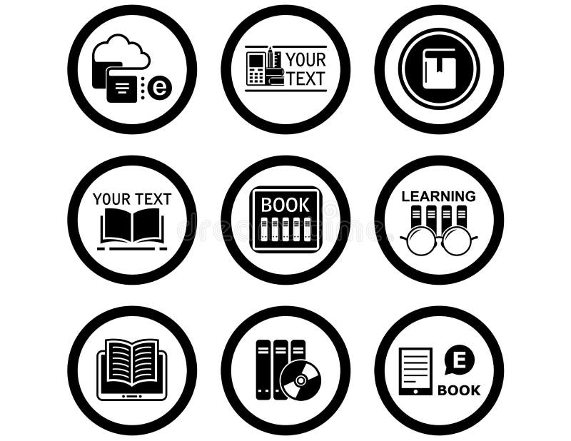 Book concept icons stock vector. Illustration of electronic - 78824275