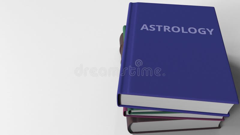 Book Cover with ASTROLOGY Title. 3D Rendering Stock Illustration ...