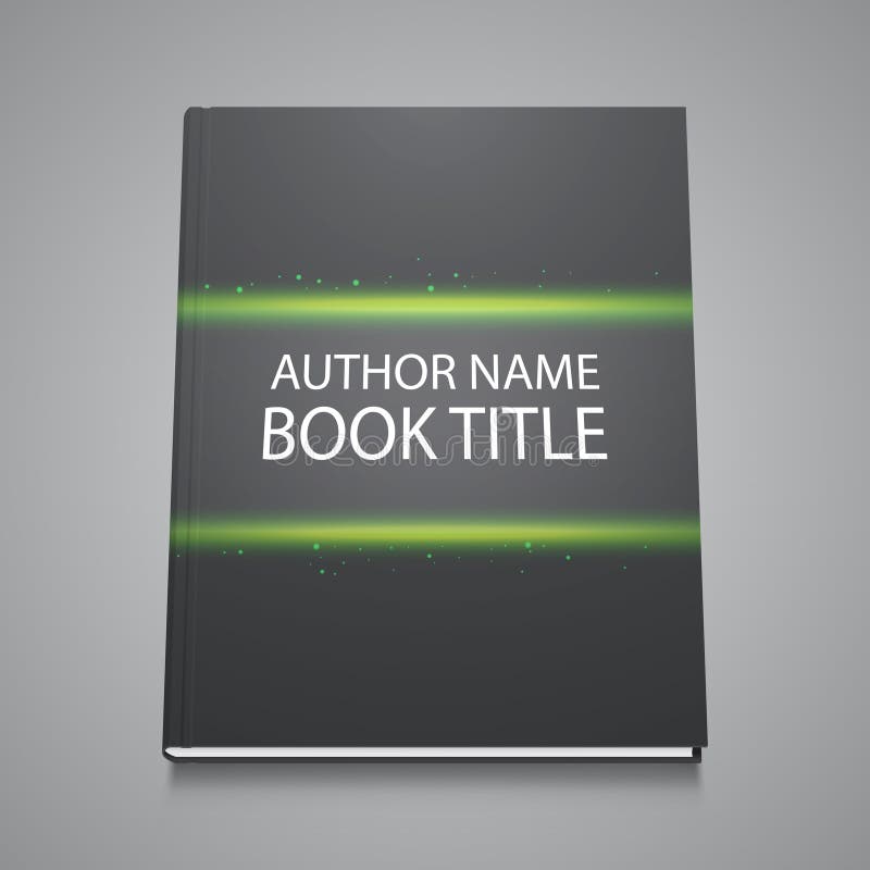 Book Cover Design Template, Abstract Frame with Light Effect Stock ...