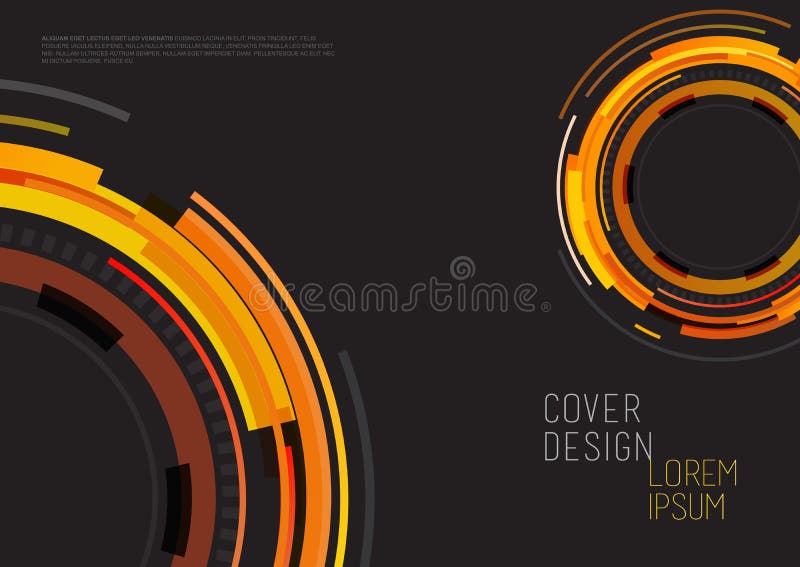 Book Cover Design Template with Abstract Polygonal Objects. Stock ...