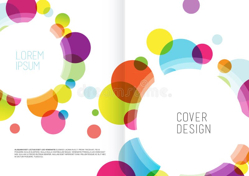 Book Cover Design Template with Abstract Polygonal Objects. Stock ...