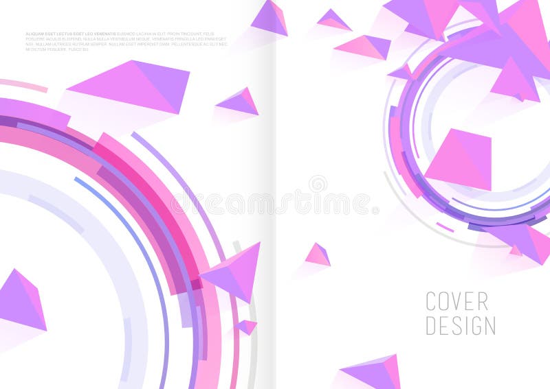 Book Cover Design Template with Abstract Splash. Stock Vector ...