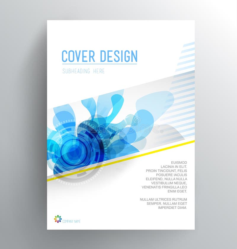 Book Cover Design Template with Abstract Splash. Stock Vector ...