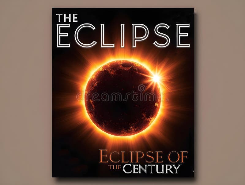 A Book Cover Features a Dramatic Solar Eclipse Image with the Titles ...