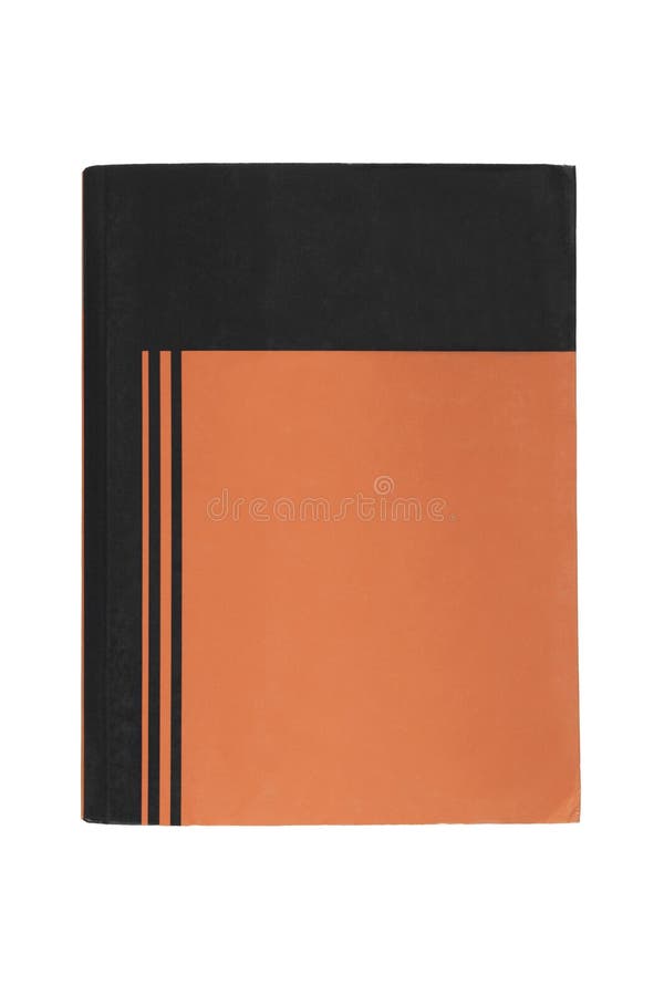 Orange book isolated stock image. Image of diary, writing - 136672111