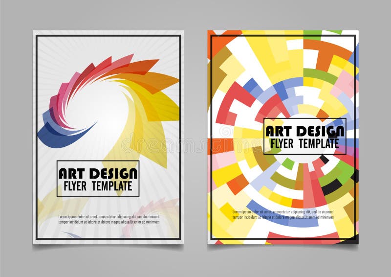 Book Cover Layout Design.Abstract Art Cover Layout Design. Stock Vector ...