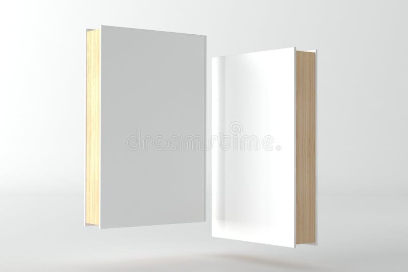 Book Cover Mockup 3d Rendering Illustration Stock Illustration ...