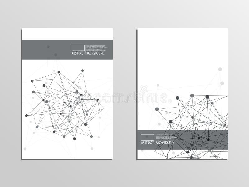 Cover for Book, Magazine, Flyer. Communication Lines Vector Graphics ...