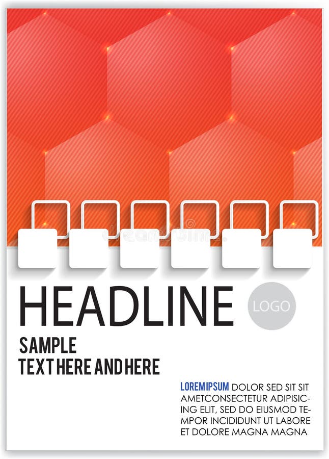 Book cover presentation stock vector. Illustration of abstract - 76411386