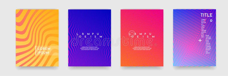 Wavy Abstract Pattern Texture Book Brochure Poster Cover Template ...