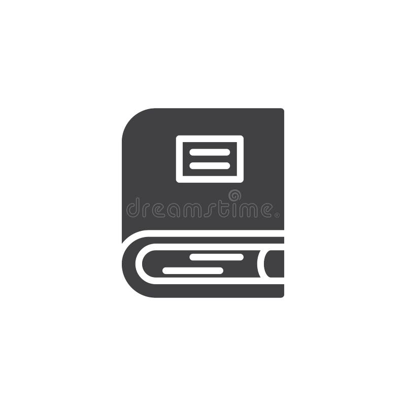 Book cover vector icon stock vector. Illustration of design - 128807335